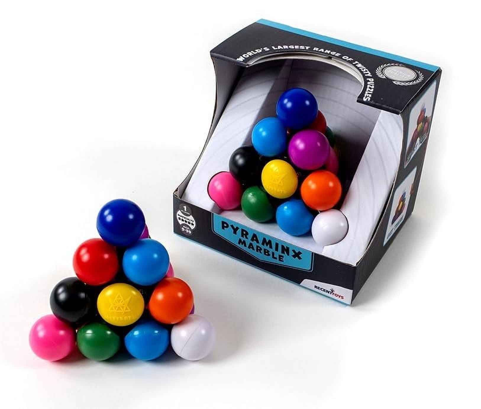 Meffert's Pyraminx Marble - The Original 10-Sided Marble Tetrahedron ...