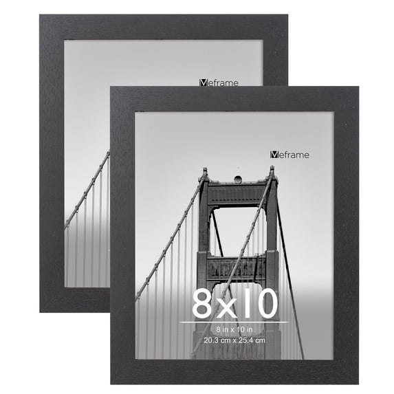 Meframe 2PACK 8x10 Wooden Picture Frame for Wall and Tabletop Display ...
