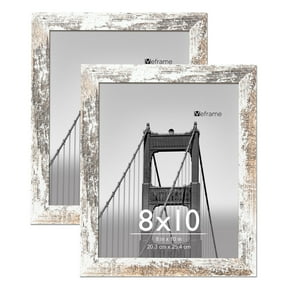 12x15 Frame with Mat - White 14x17 Frame Wood Made to Display Print or ...