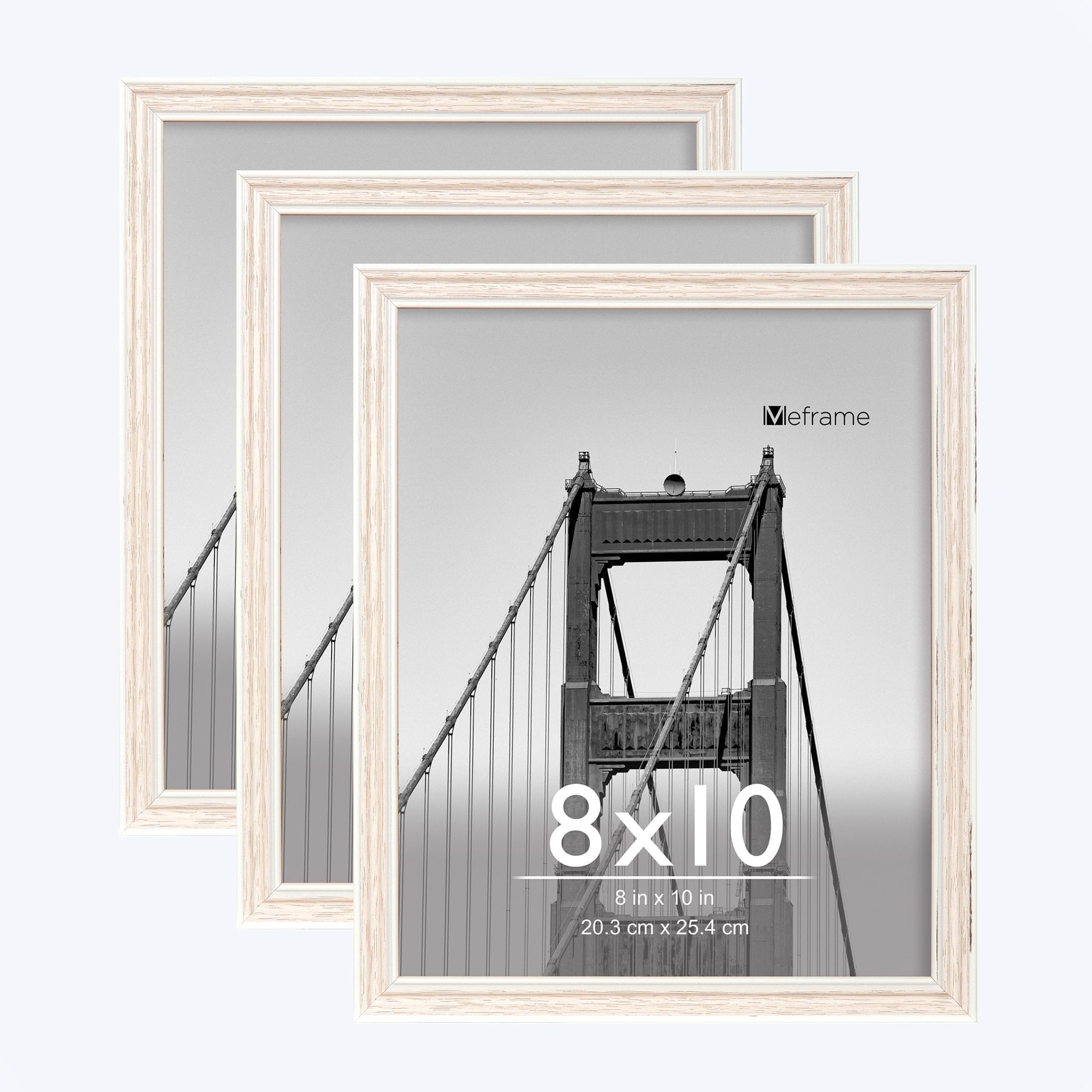 Meframe 3 PACK 8x10 Tabletop Picture Frame, linear picture frame ...
