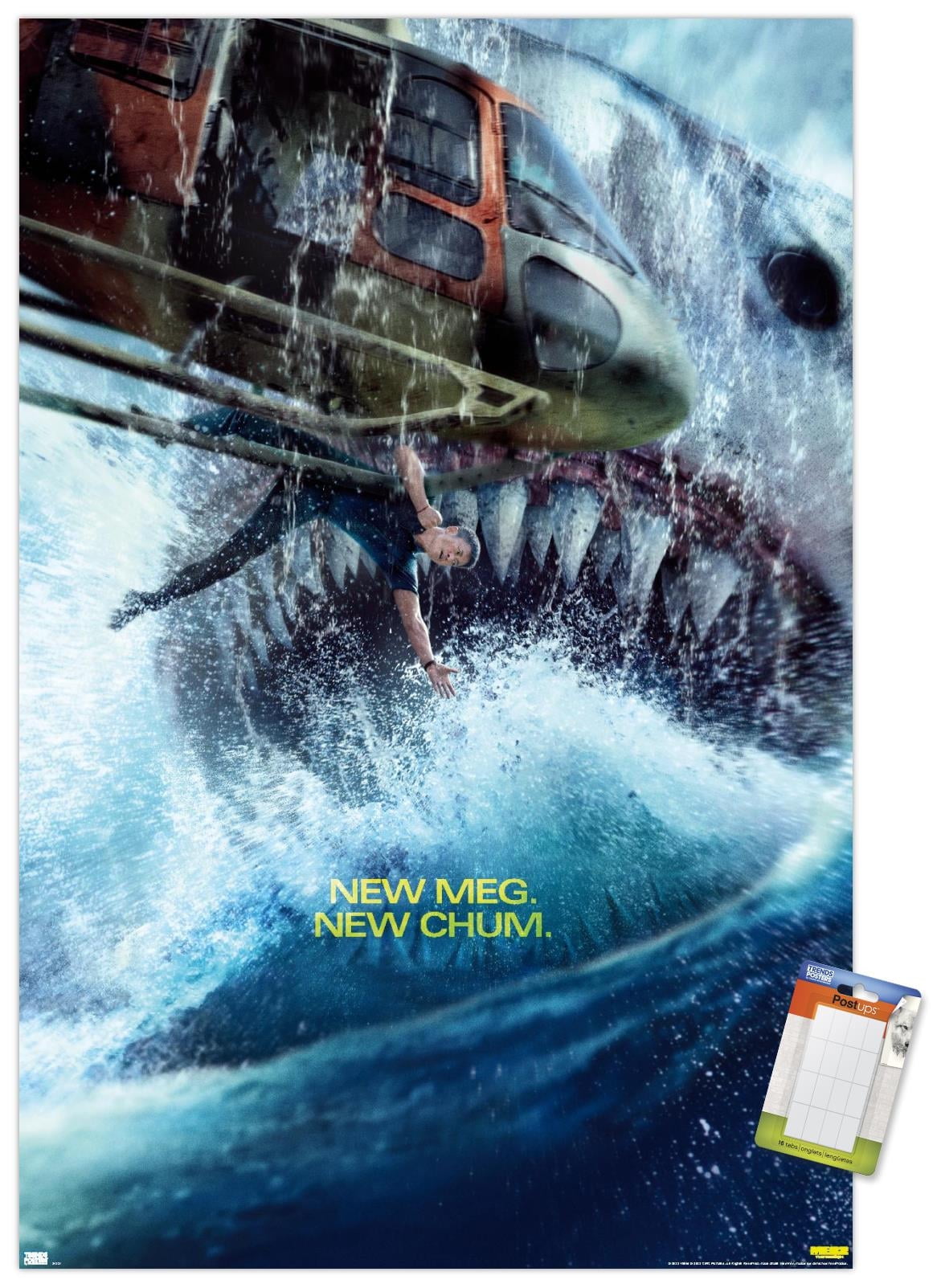 Meg 2: The Trench - Helicopter One Sheet Wall Poster, 22.375" x 34 ...