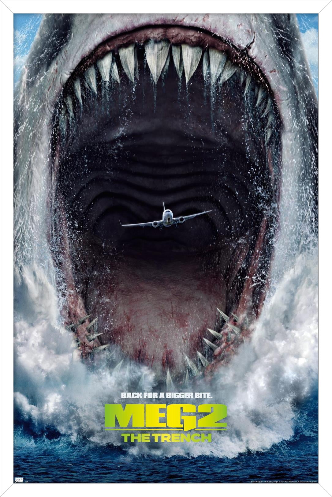 Meg 2: The Trench - Plane One Sheet Wall Poster, 14.725" x 22.375 ...