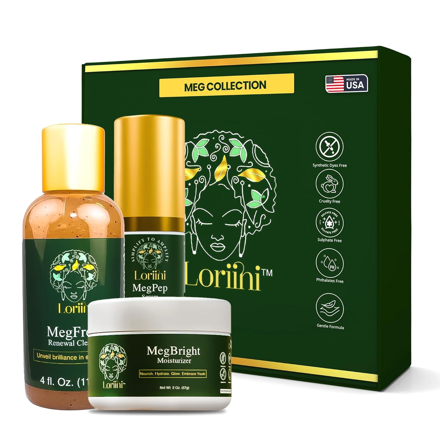 Meg Collection | Complete Skincare Set with MegFresh Cleanser, MegPep ...