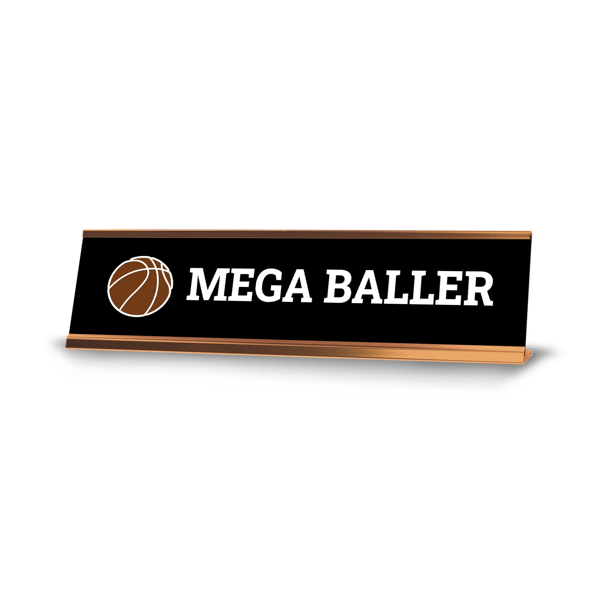 Mega Baller Rose Gold Frame, Desk Sign (2x8) - Walmart.com