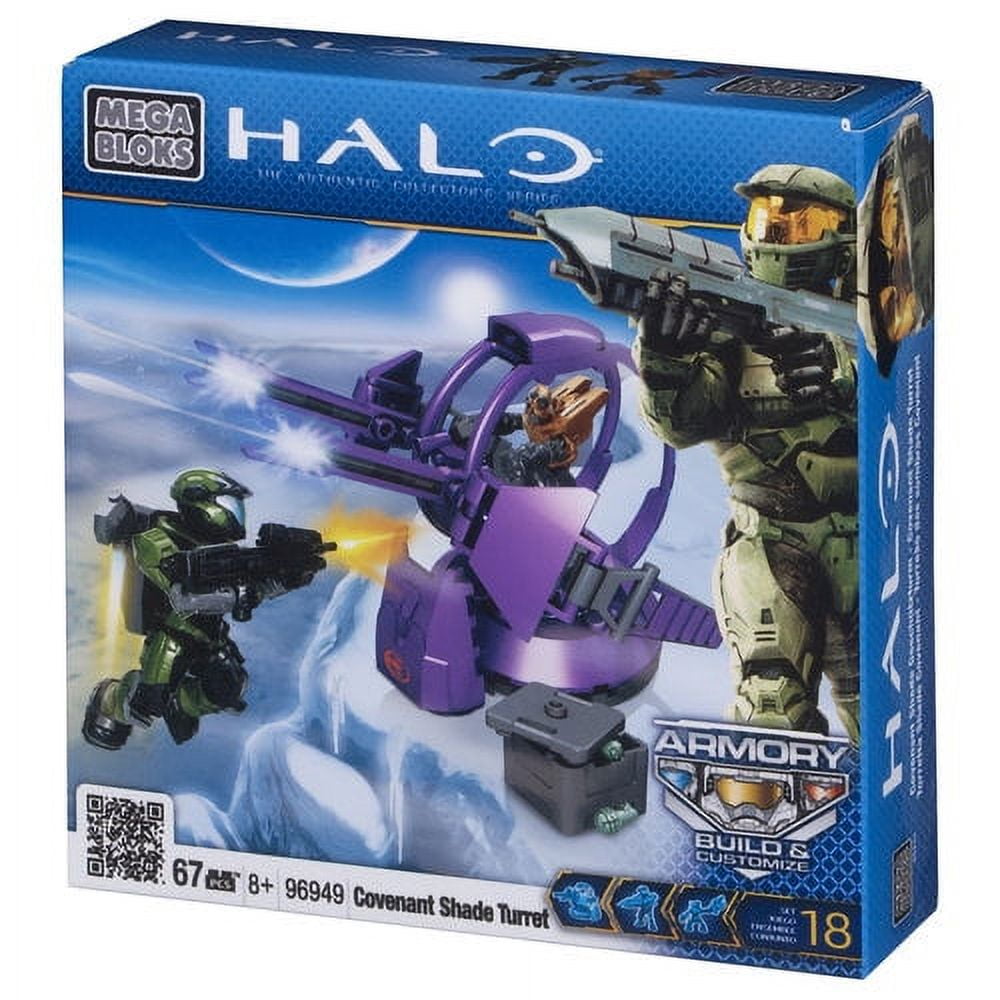 Mega Bloks Halo Covenant Shade Turret Set - Walmart.com