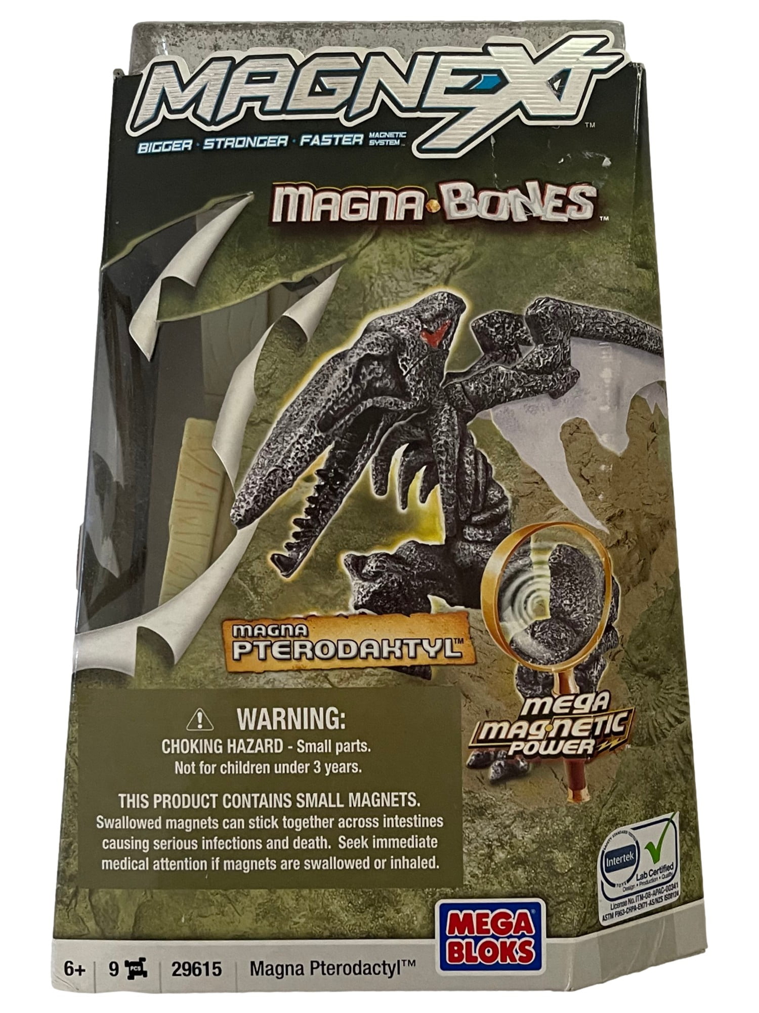 Mega Bloks Magnext Pterodaktyl Magna Bones in Crate Set 29615 - Walmart.com