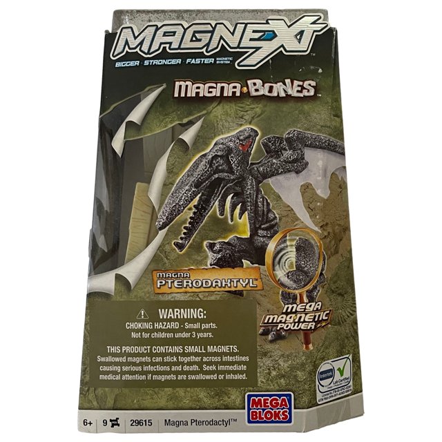 Mega Bloks Magnext Pterodaktyl Magna Bones in Crate Set 29615 - Walmart.com