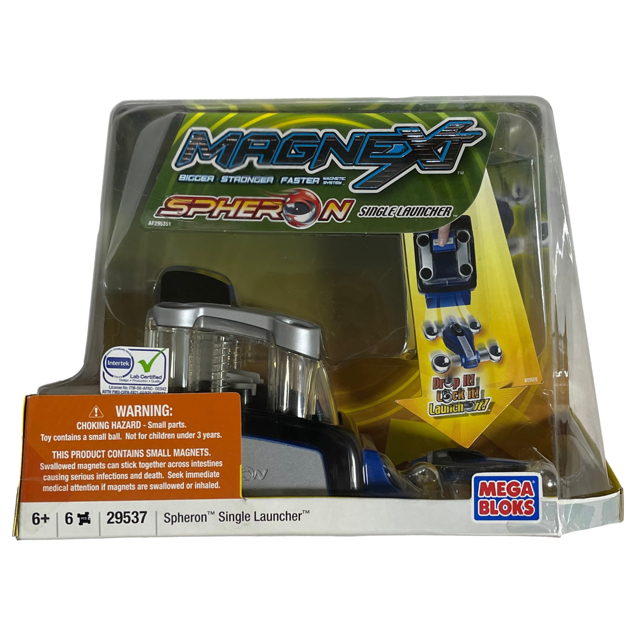 Mega Bloks Magnext Spheron Single Launcher & Blue Car Set - Walmart.com