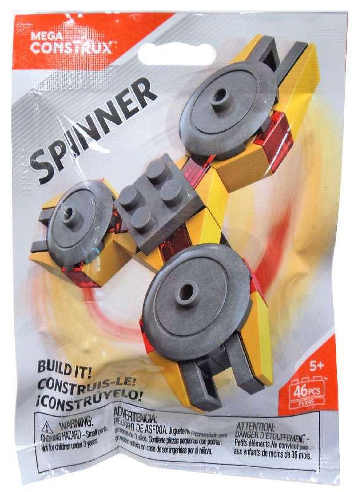 Mega Bloks Mega Construx Spinner Yellow & Red - Walmart.com