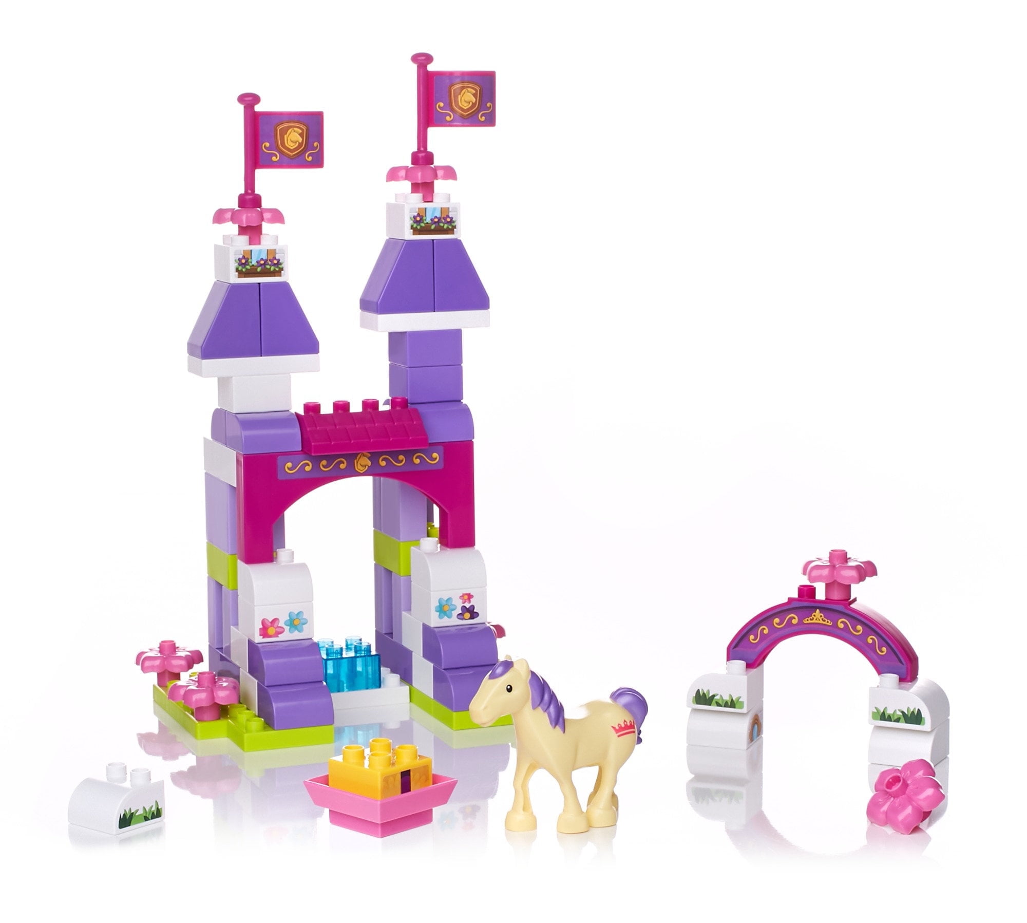 Mega Bloks Mini Storytelling House Interlocking Block Building Sets, 80 ...