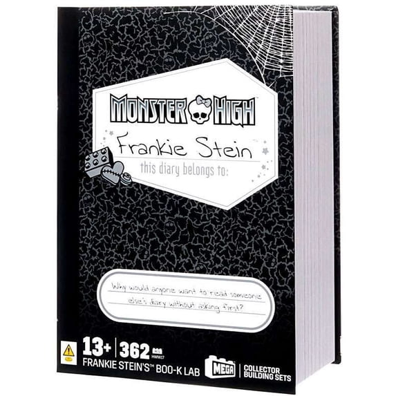 Mega Bloks Monster High Frankie Stein's Boo-k Lab Building Set ...