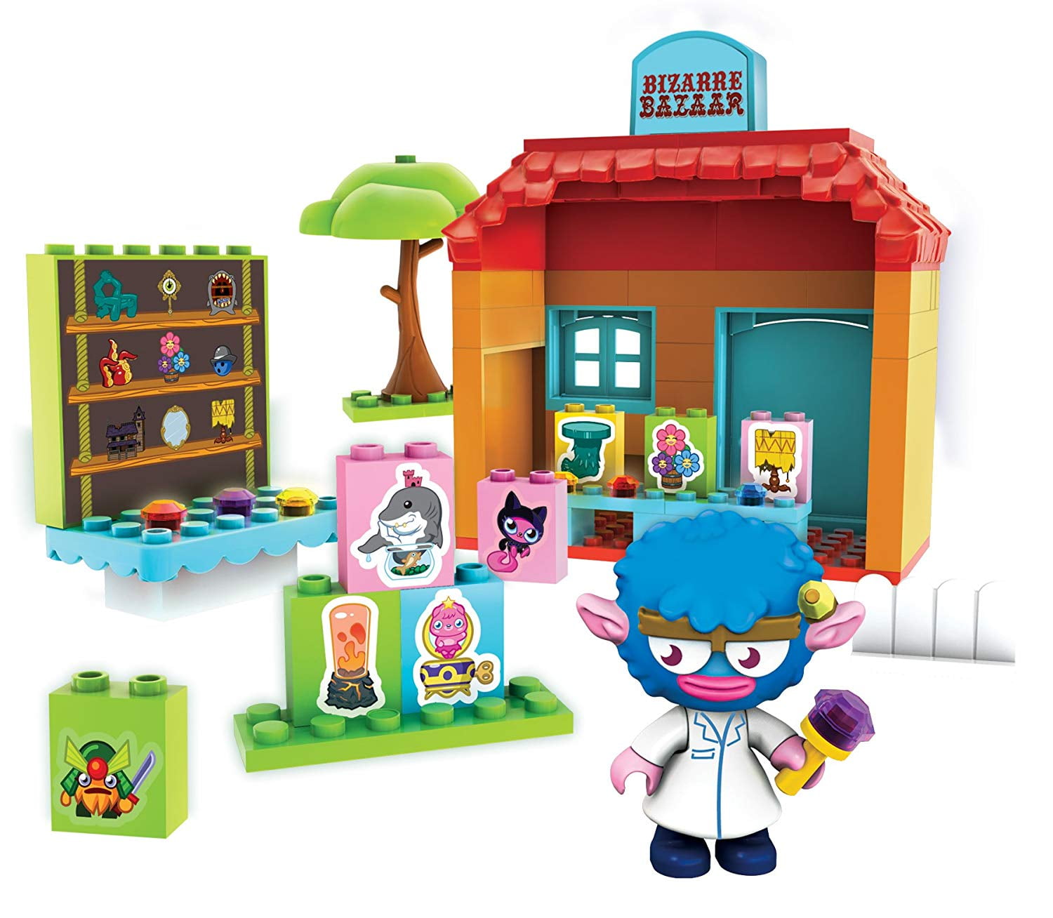 Mega Bloks Moshi Monsters Bizarre Bazaar Play Set - Walmart.com