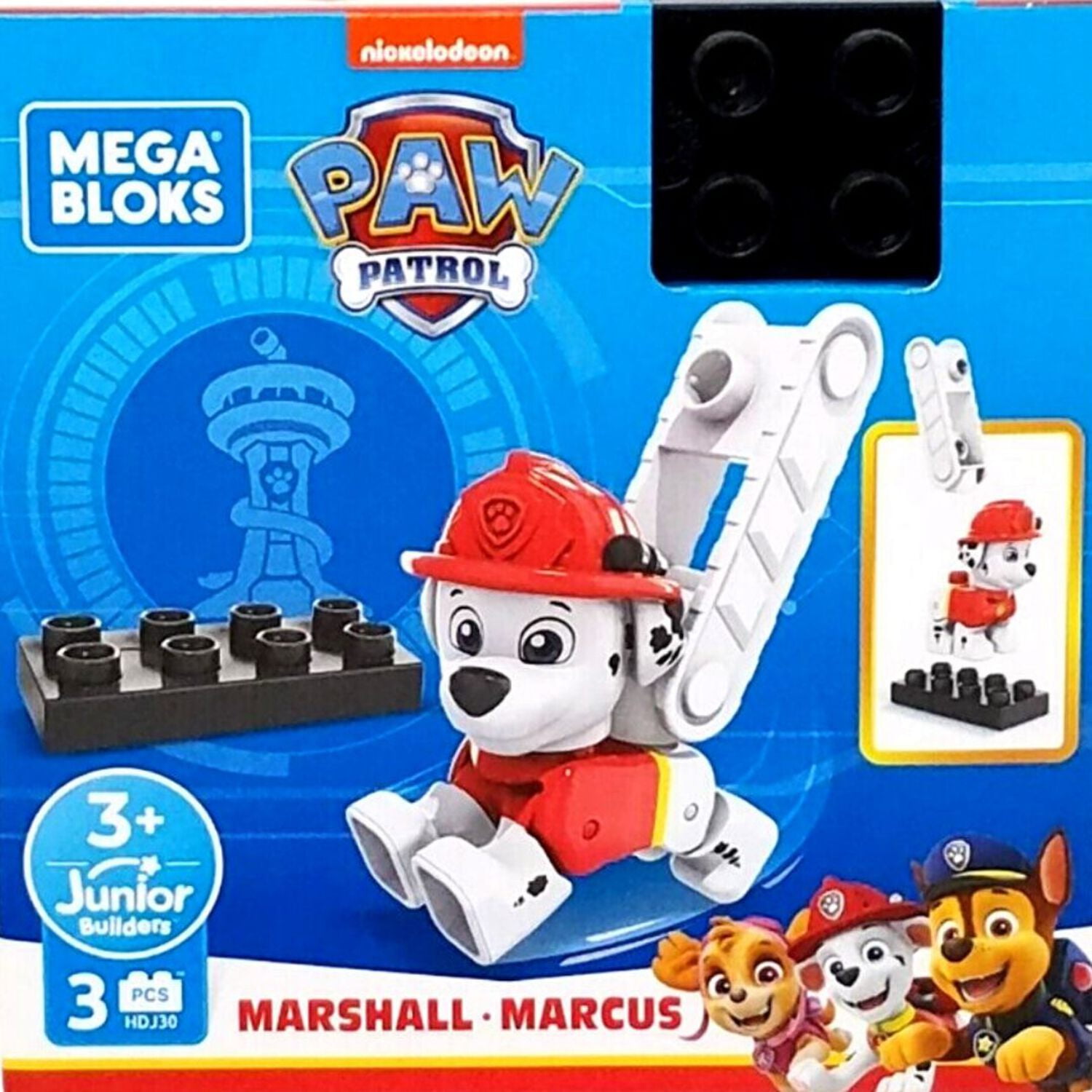 Mega Bloks Paw Patrol Marshall Figure, 3 Pieces - Walmart.com
