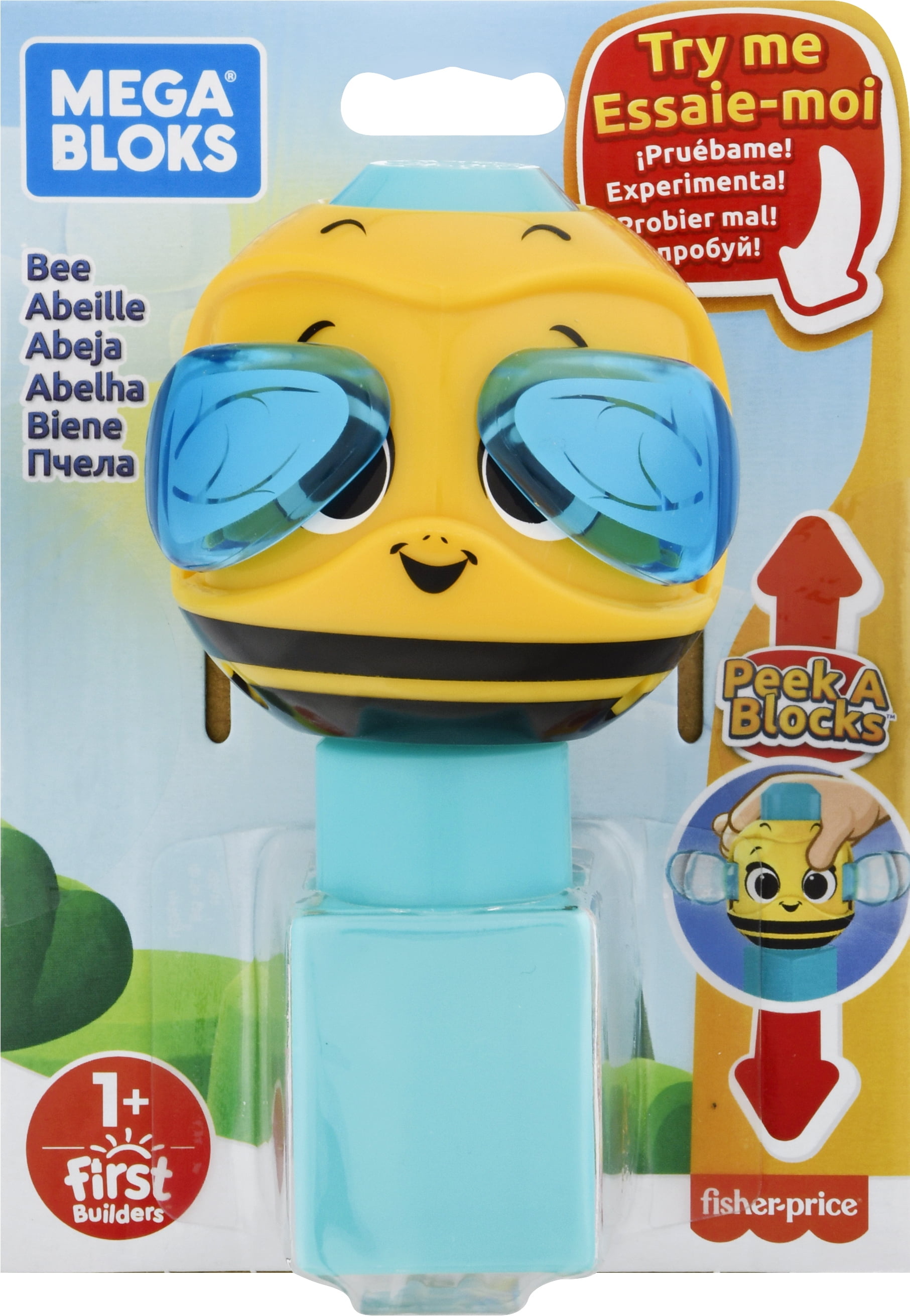 Mega Bloks Peek A Blocks Bee, Building Toys for Toddlers (2 pieces ...