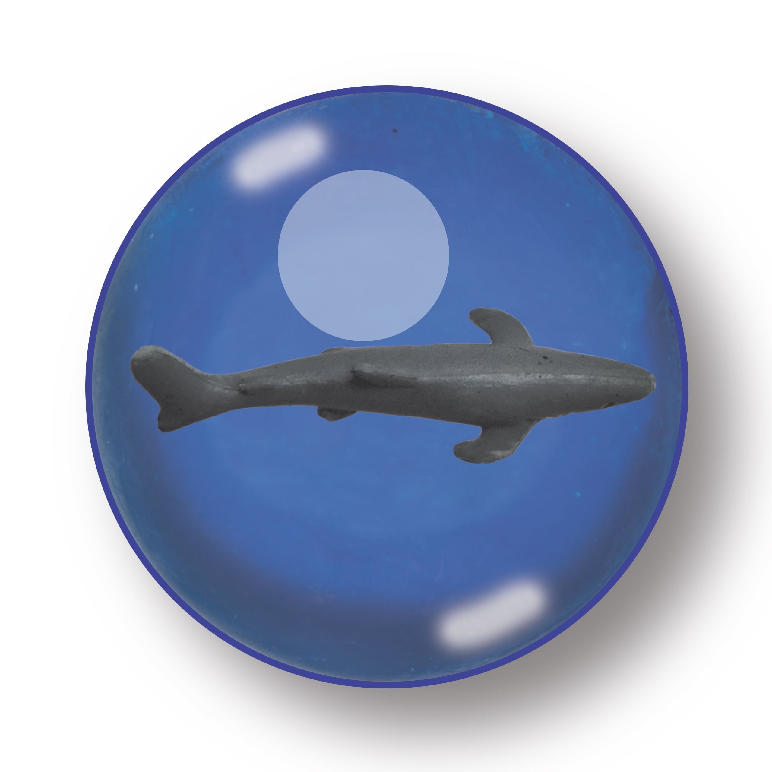 Mega Bounce - Shark from Deluxebase. Bouncy Ball with Shark Figurine ...