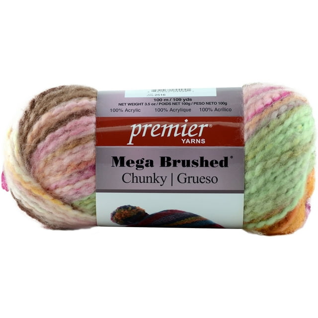 Mega Brushed Chunky Yarn, Neapolitan - Walmart.com