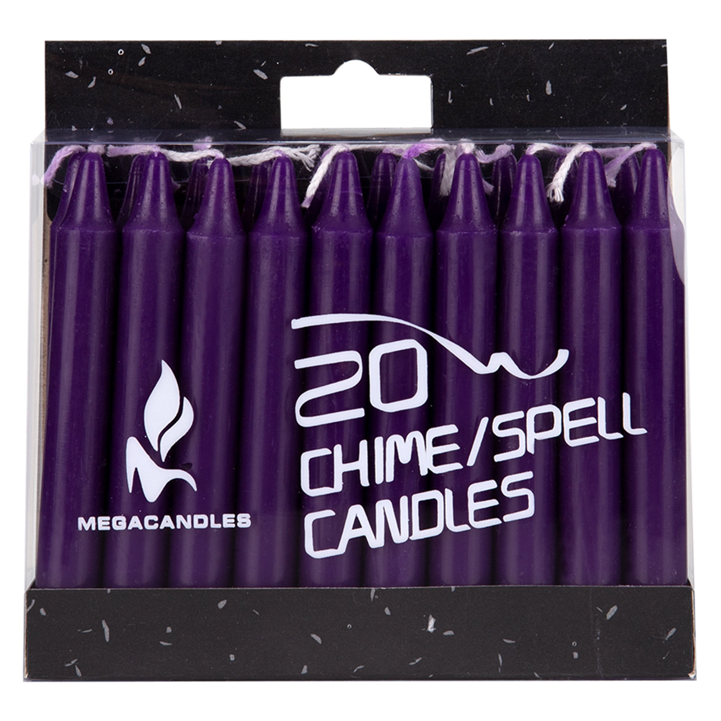 Mega Candles - 20pcs Dark Purple Mini Taper Candles, 4 Inch, Ideal for ...