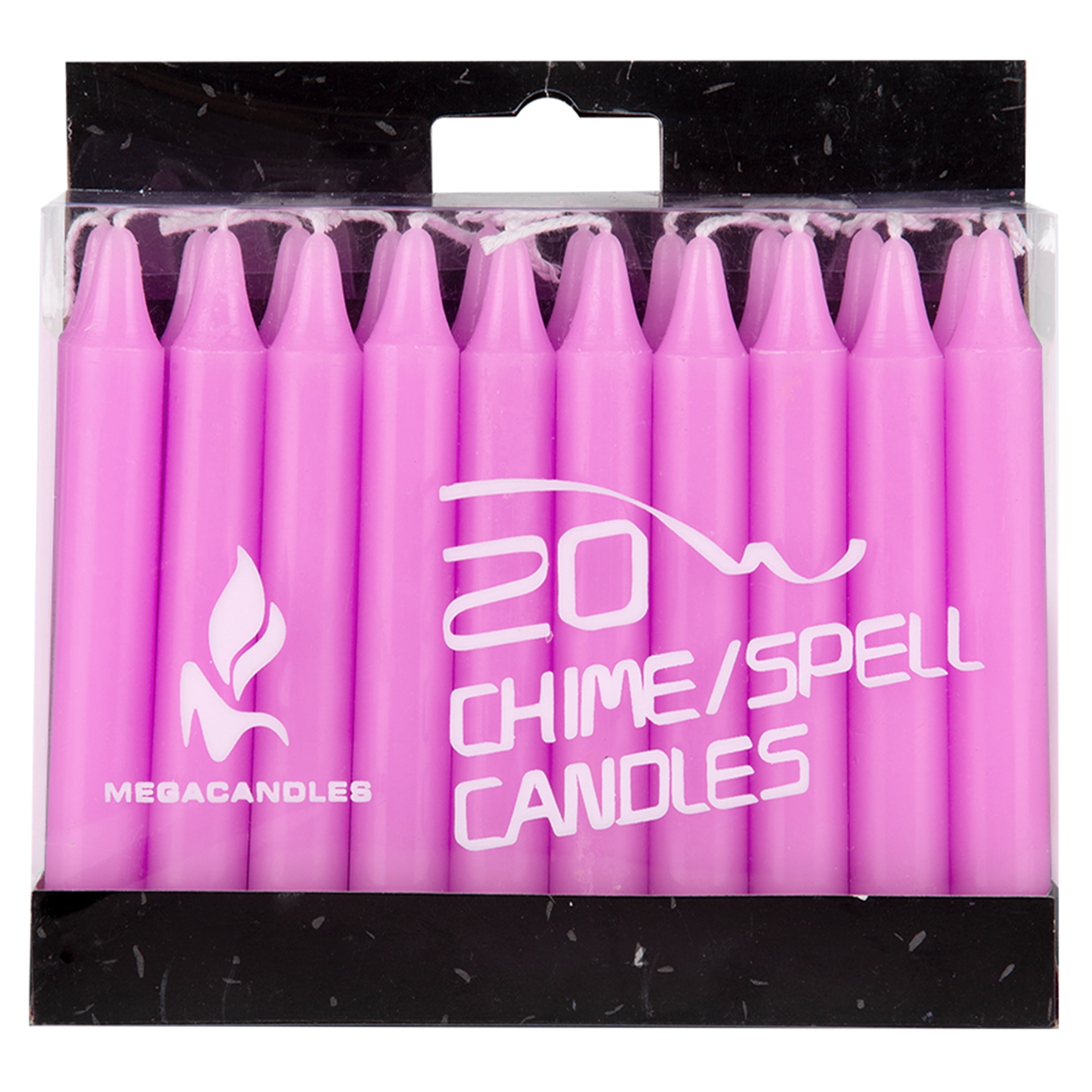 Mega Candles 20 pcs Unscented Light Purple Mini Taper Candle, 4 Inch ...