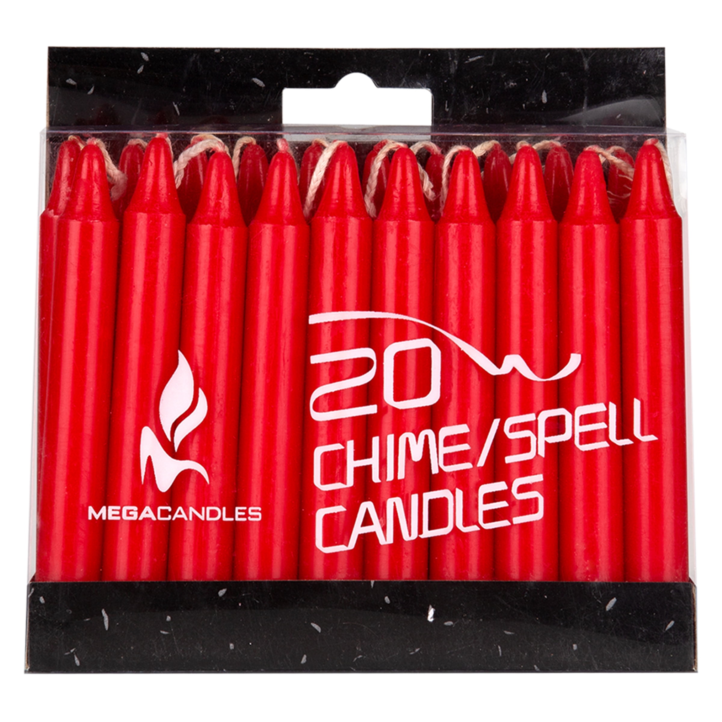 Mega Candles 40 pcs Unscented Red Mini Taper Candle, 4 Inch Tall x 1/2 ...