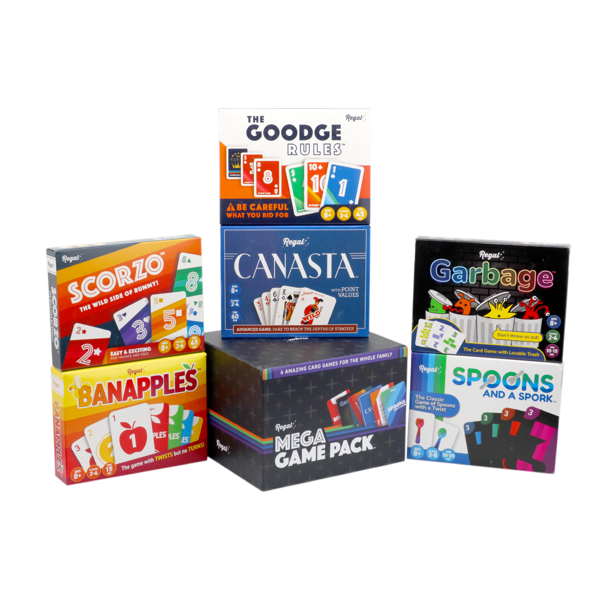 Mega Card Game Pack - Canasta, Spoons & a Spork, Garbage, ScorZo, The ...