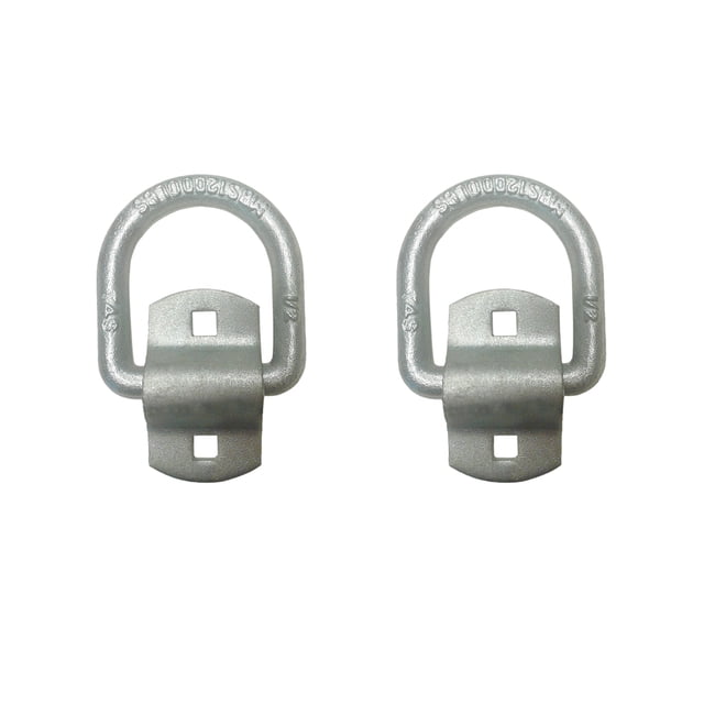 Mega Cargo Control 2 Pack 1/2" Bolt-On D Ring Flatbed Truck Trailer Tie ...