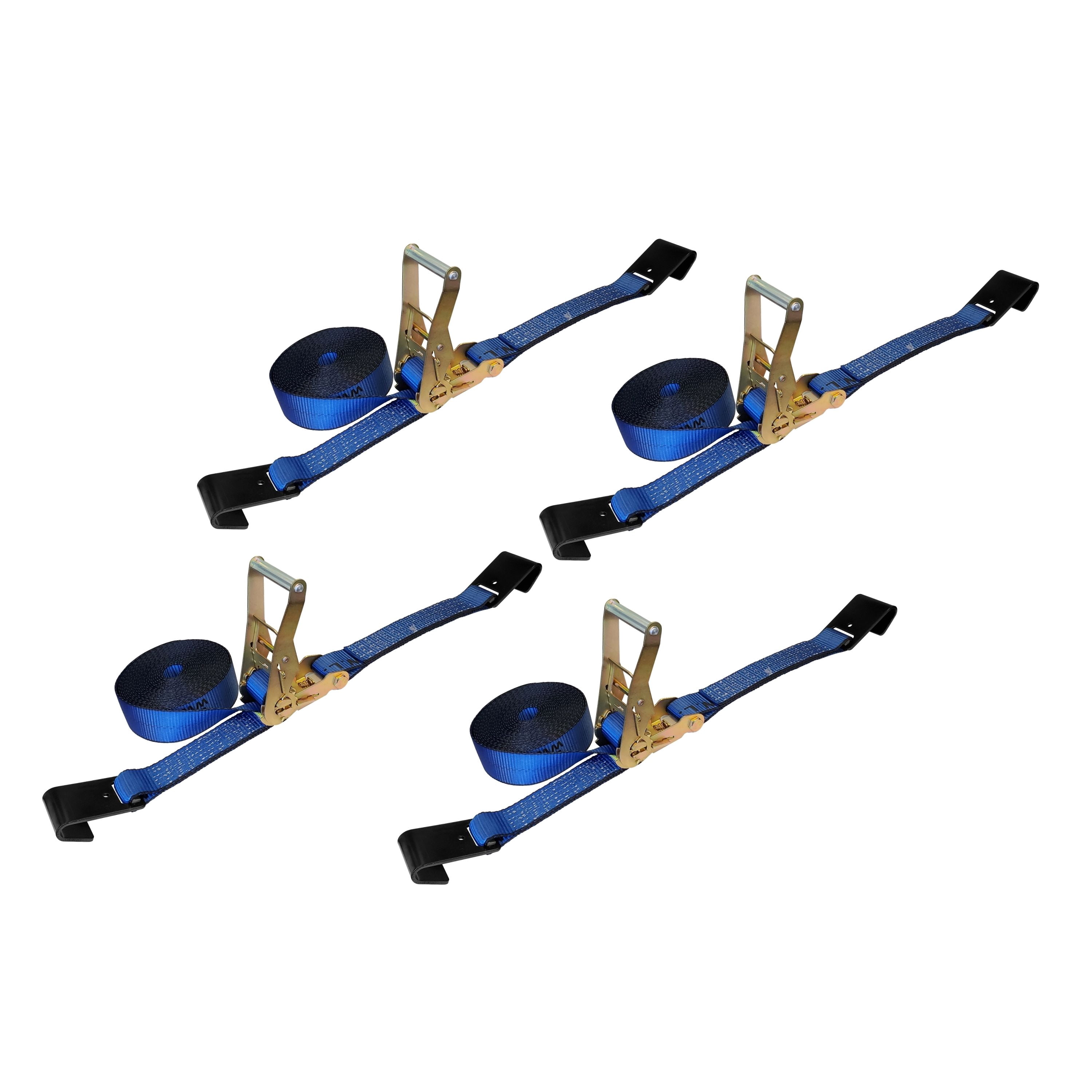 Mega Cargo Control 4 Pack Heavy Duty 2" x 30' Ratchet Tie Down Strap W ...