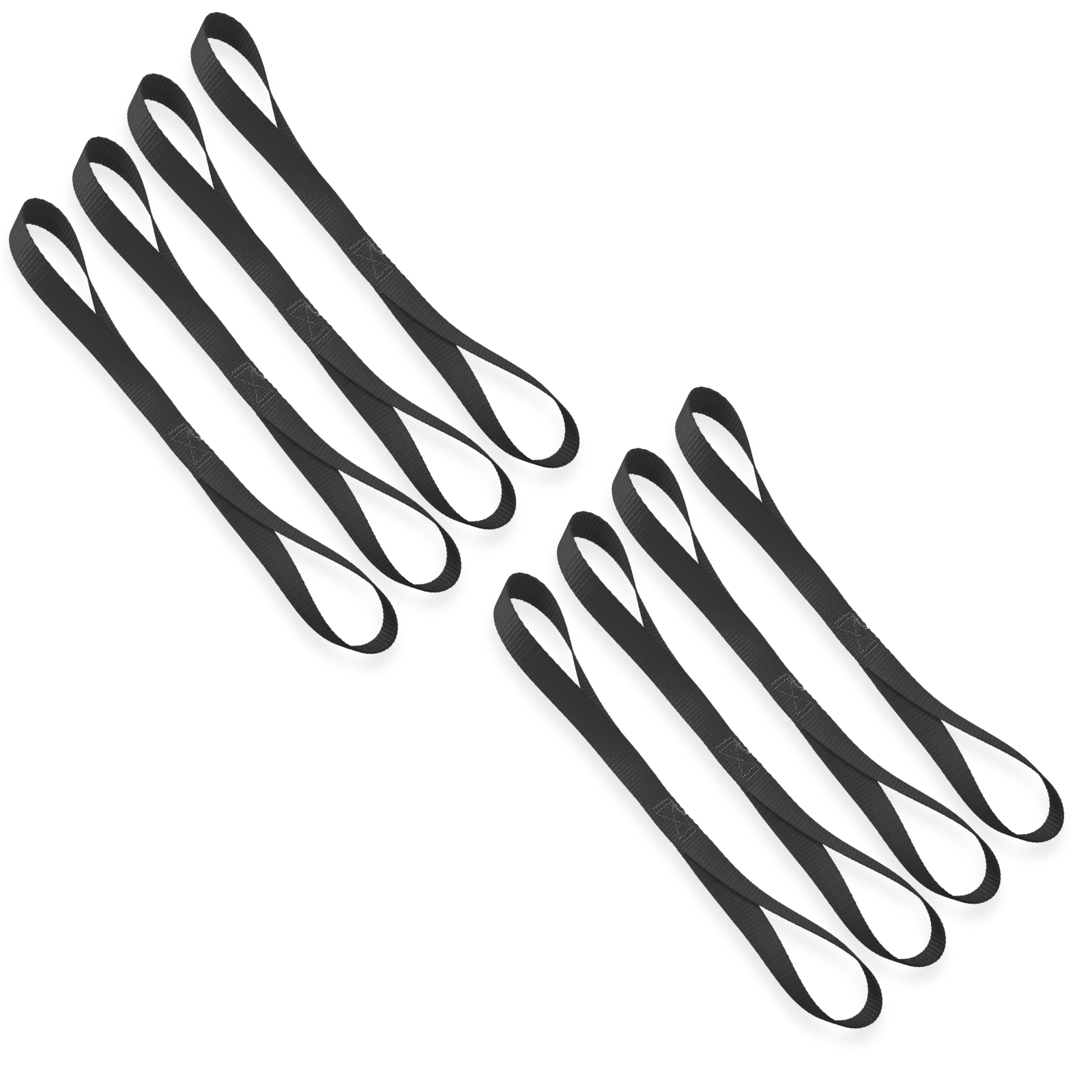 Mega Cargo Control USA 1" x 18" Soft Loop Tie Down Strap - (8 Pack) WLL ...