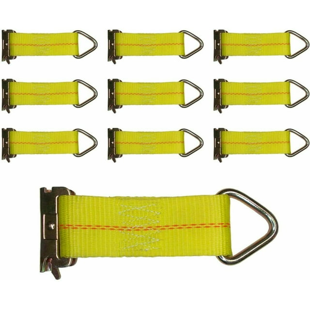 Mega Cargo Control USA 10 Pack 2" x 6" E-Track Fitting Rope Tie-off for ...