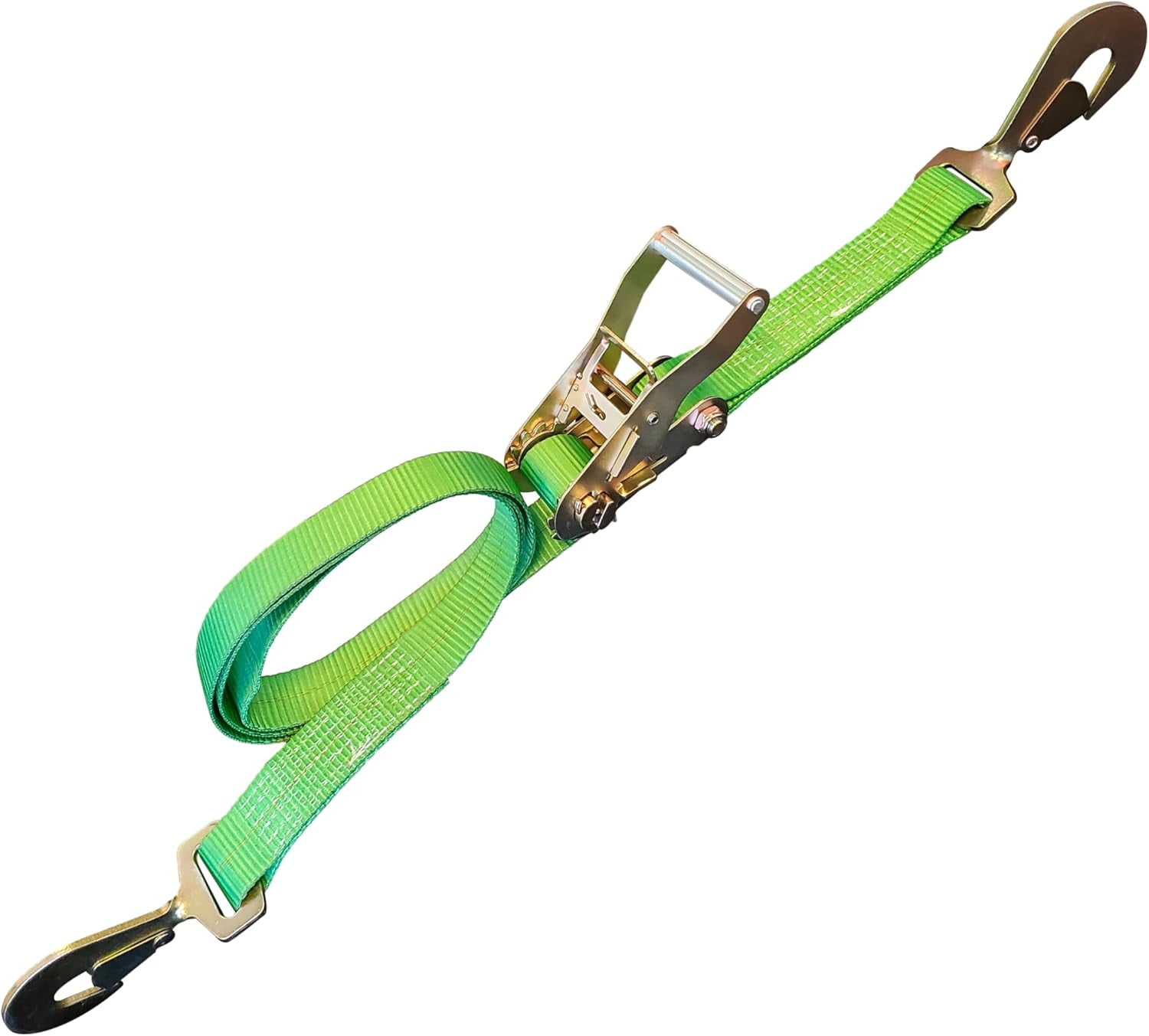 Mega Cargo Control USA 2" x 8' Ratchet Strap W/ Twisted Snap Hook - (1 ...