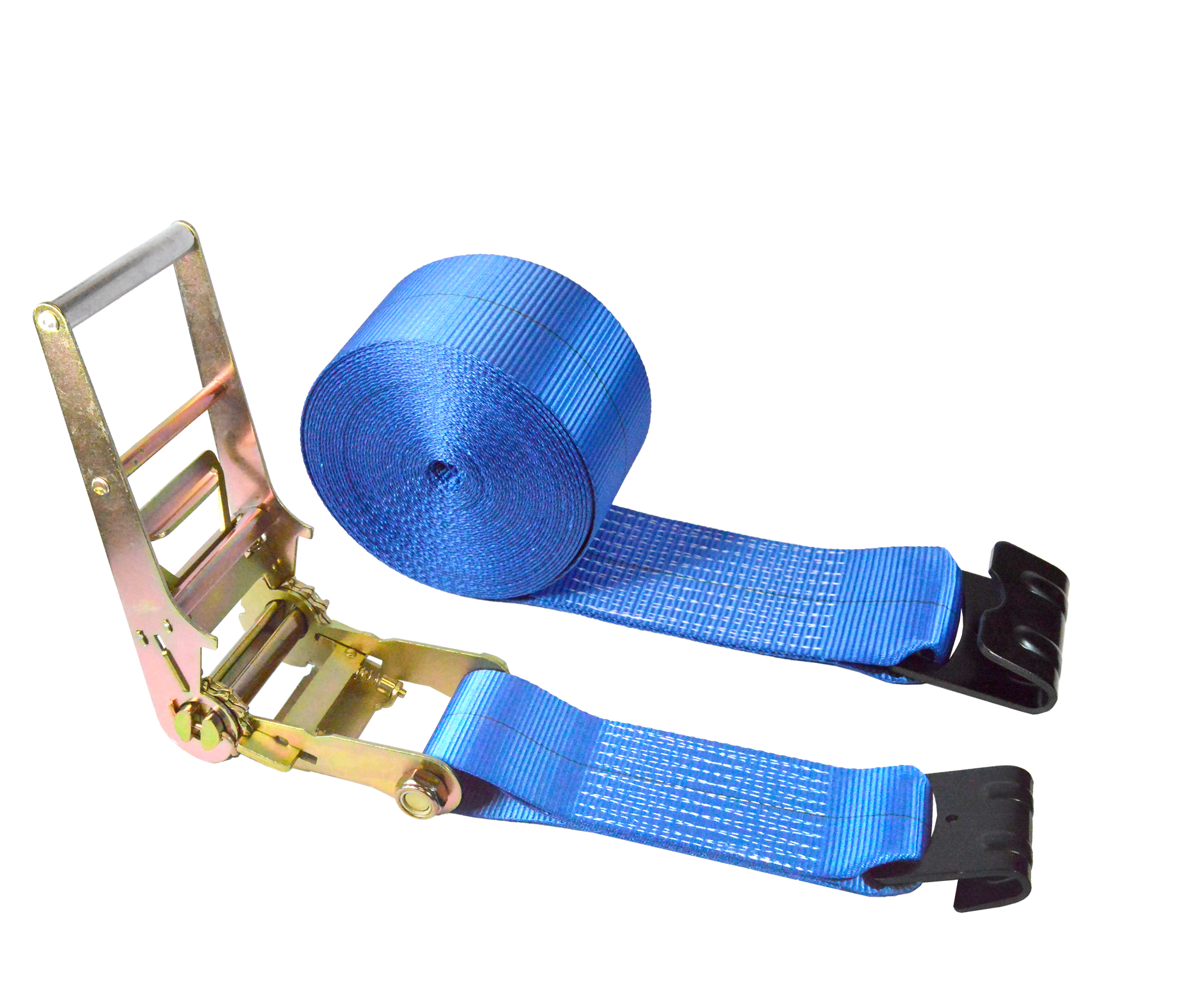 Mega Cargo Control USA 4" x 40' Ratchet Strap Flat Hook Farm Trailer ...