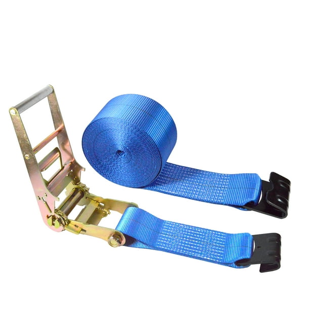 Mega Cargo Control USA 4" x 40' Ratchet Strap Flat Hook Farm Trailer ...