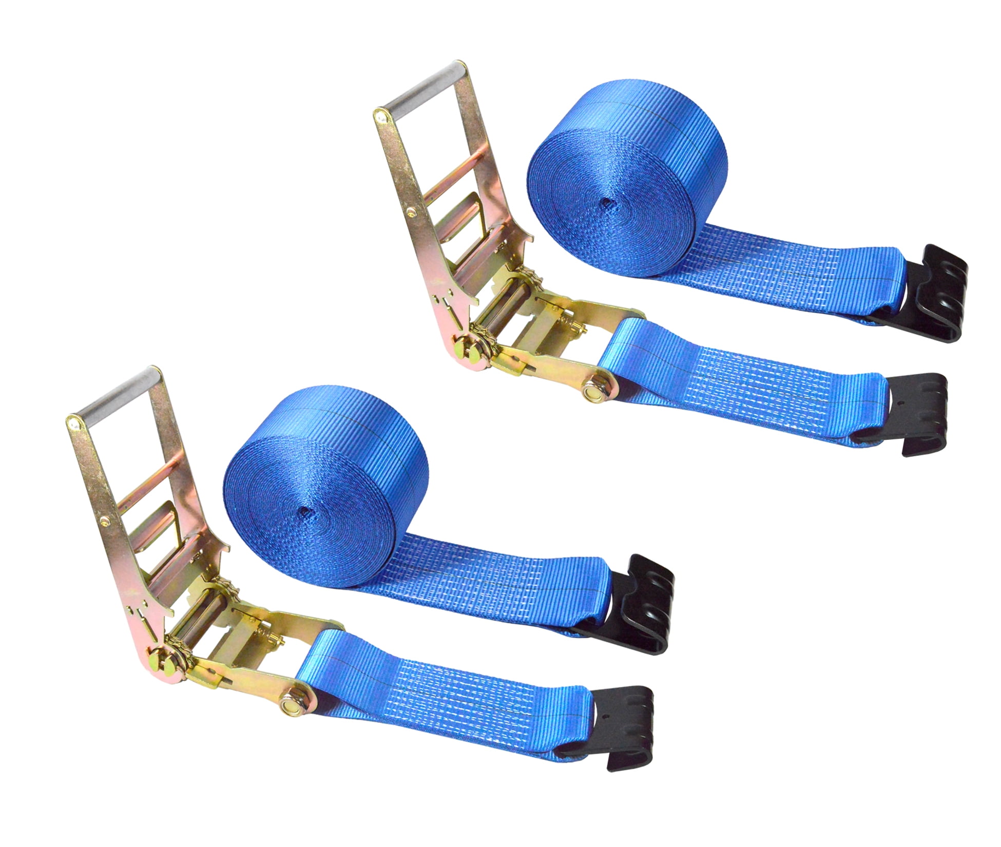 Mega Cargo Control USA 4" x 40' Ratchet Strap Flat Hook Farm Trailer ...