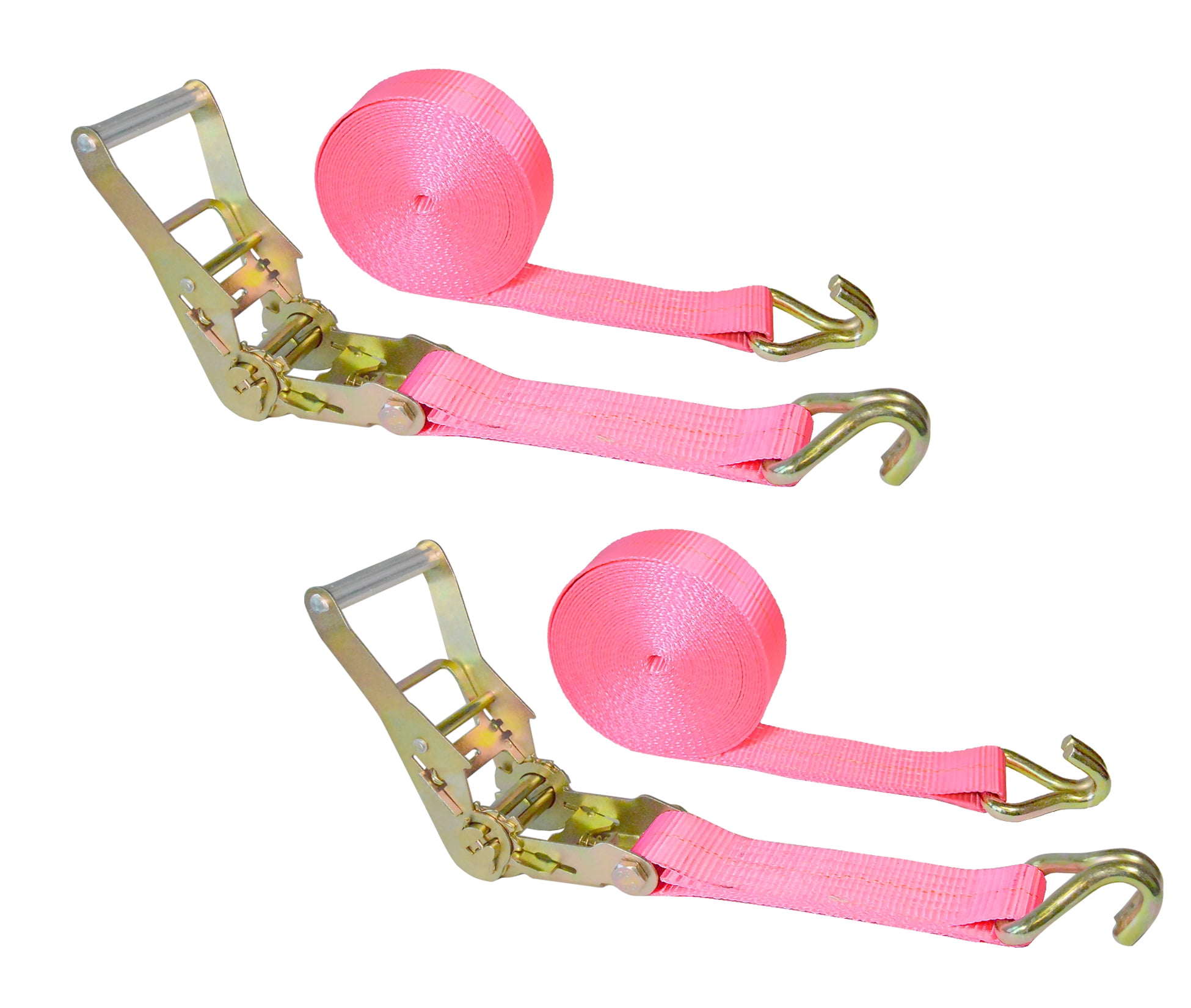 Mega Cargo Control USA Heavy Duty 2" x 60' Ratchet Strap J Hook Flatbed ...