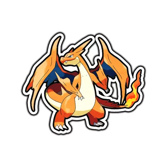 Mega Charizard Y Waterproof Sticker Phone Decal Water Bottle Stickers ...