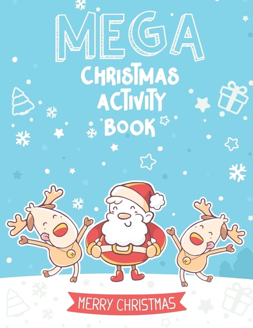 Mega Christmas Activity Book : Mazes, Dot to Dot Puzzles, Word Search ...
