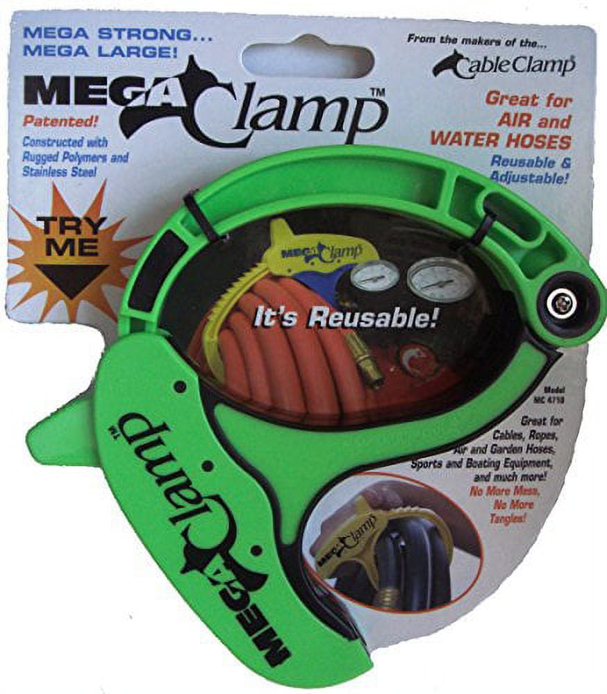 Cable Clamp Mega Organizer, Lime, Durable Polymers, Self-Locking ...