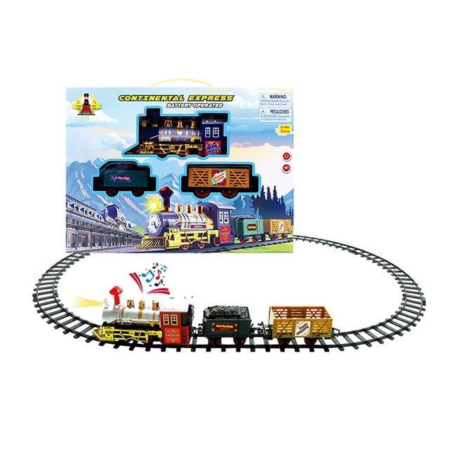 Mega Classic Train Set With Accessories, 20 Pcs Plat Set, Light, Sound ...