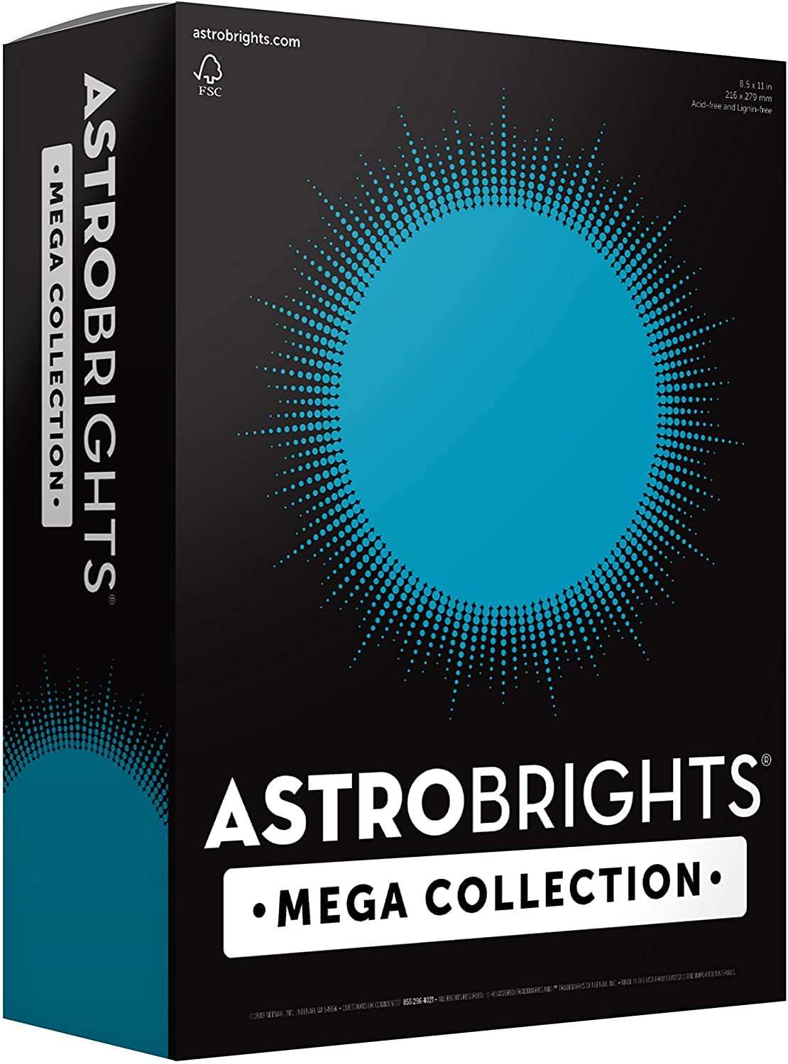 Mega Collection, Colored Cardstock, Ultra Blue, 320 Sheets, 65 lb/176 ...