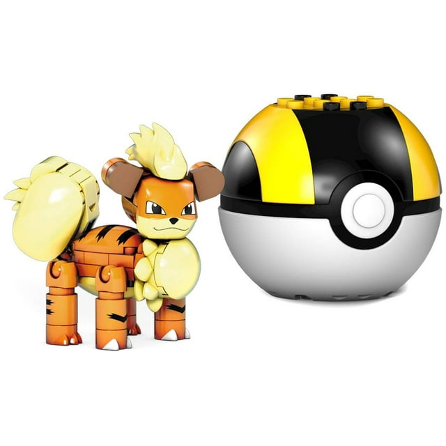 Mega Construx Buildable Pokemon Growlithe with Ultra Ball - Walmart.com