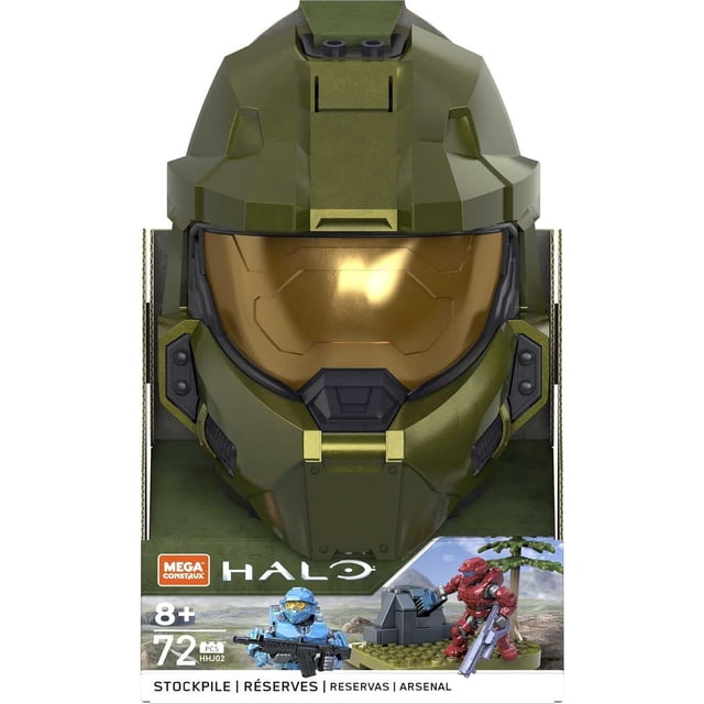 Mega Construx HALO Stockpile Master Chief Green Helmet Set 72pcs ...