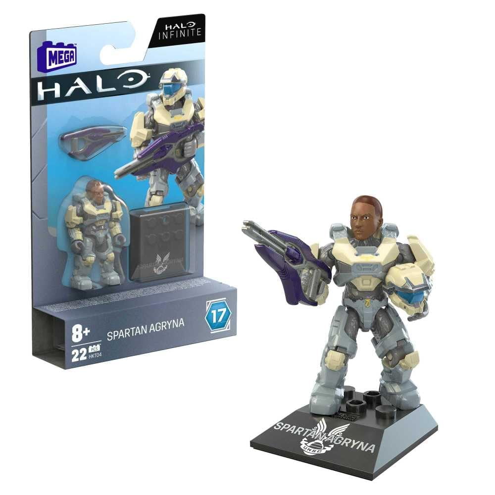 Mega Construx Halo Heroes Pro Builders Halo Infinite 17 Spartan Agryna ...