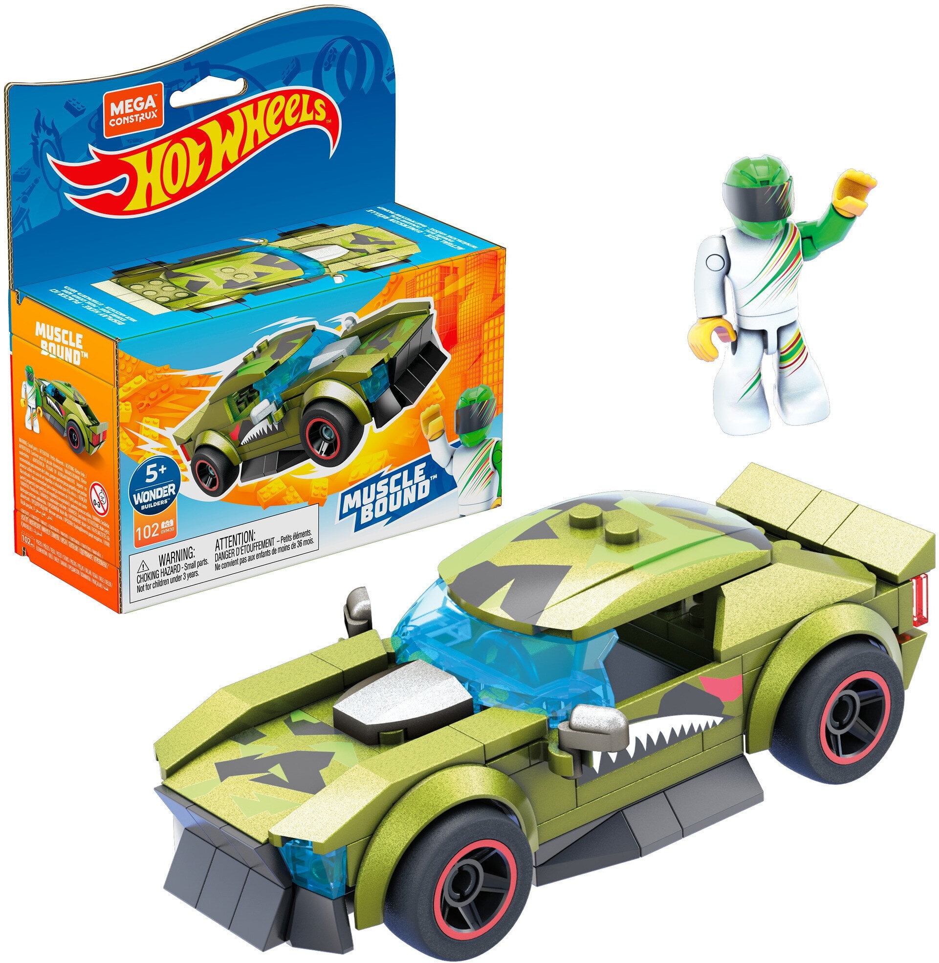 Mega Construx Hot Wheels Muscle Bound Construction Set Building Toys
