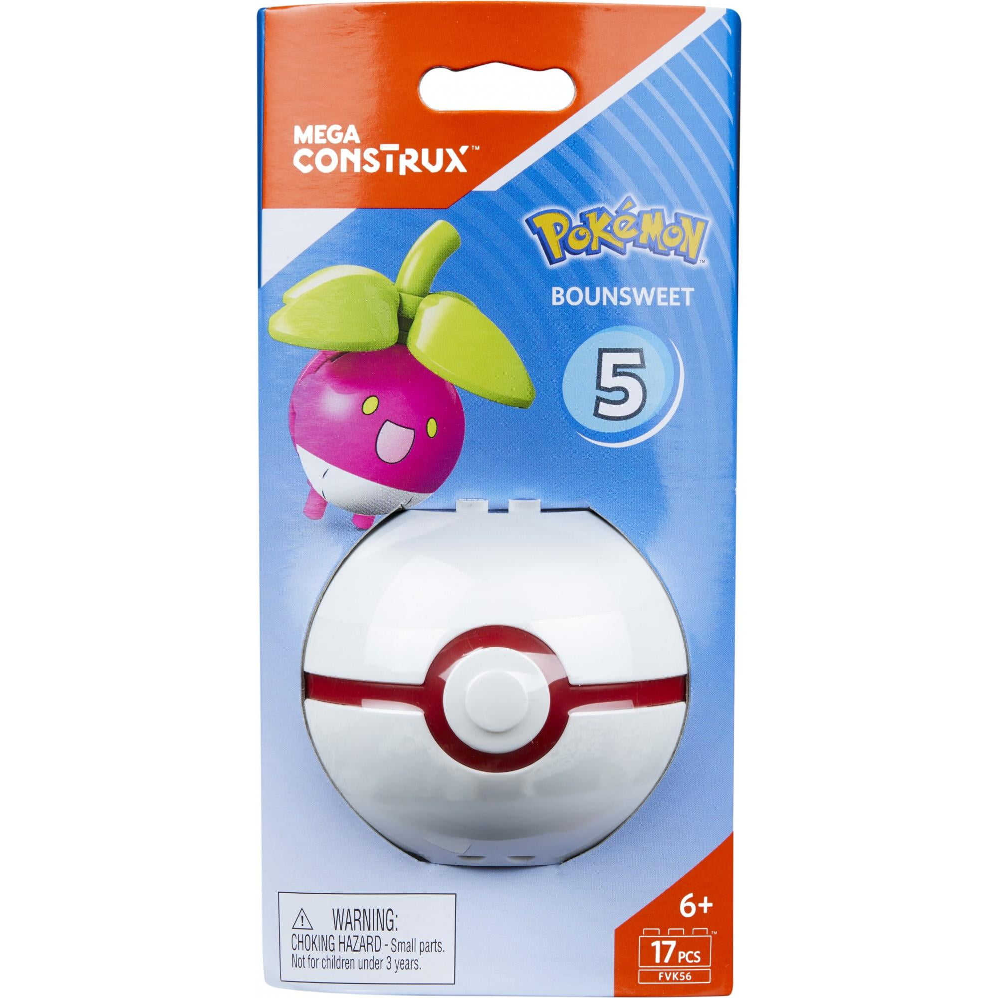 Mega Construx Pokemon Buildable Bounsweet Figure & Poke Ball - Walmart.com