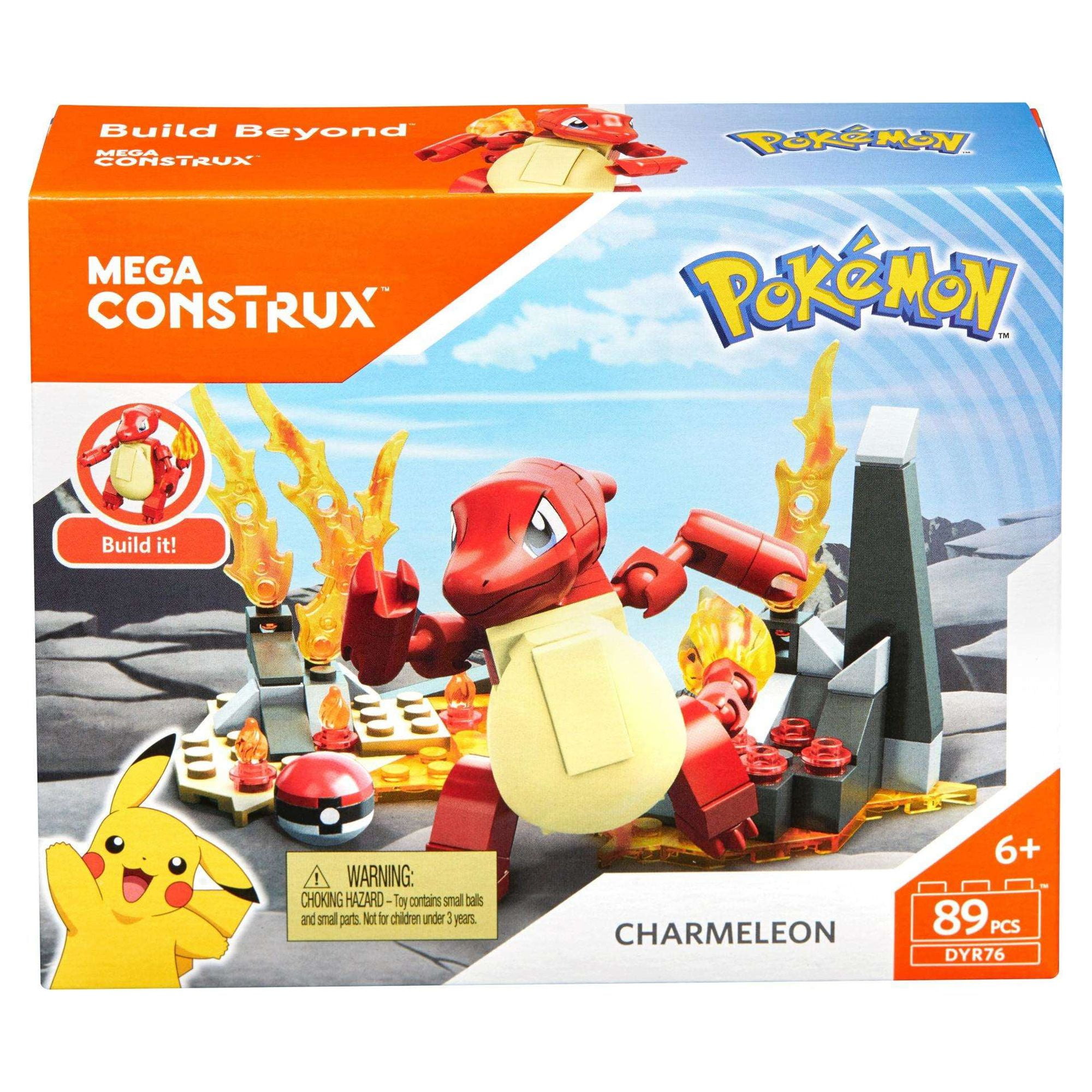 Mega Construx Pokemon Charmeleon Buildable Interlocking Block Building ...