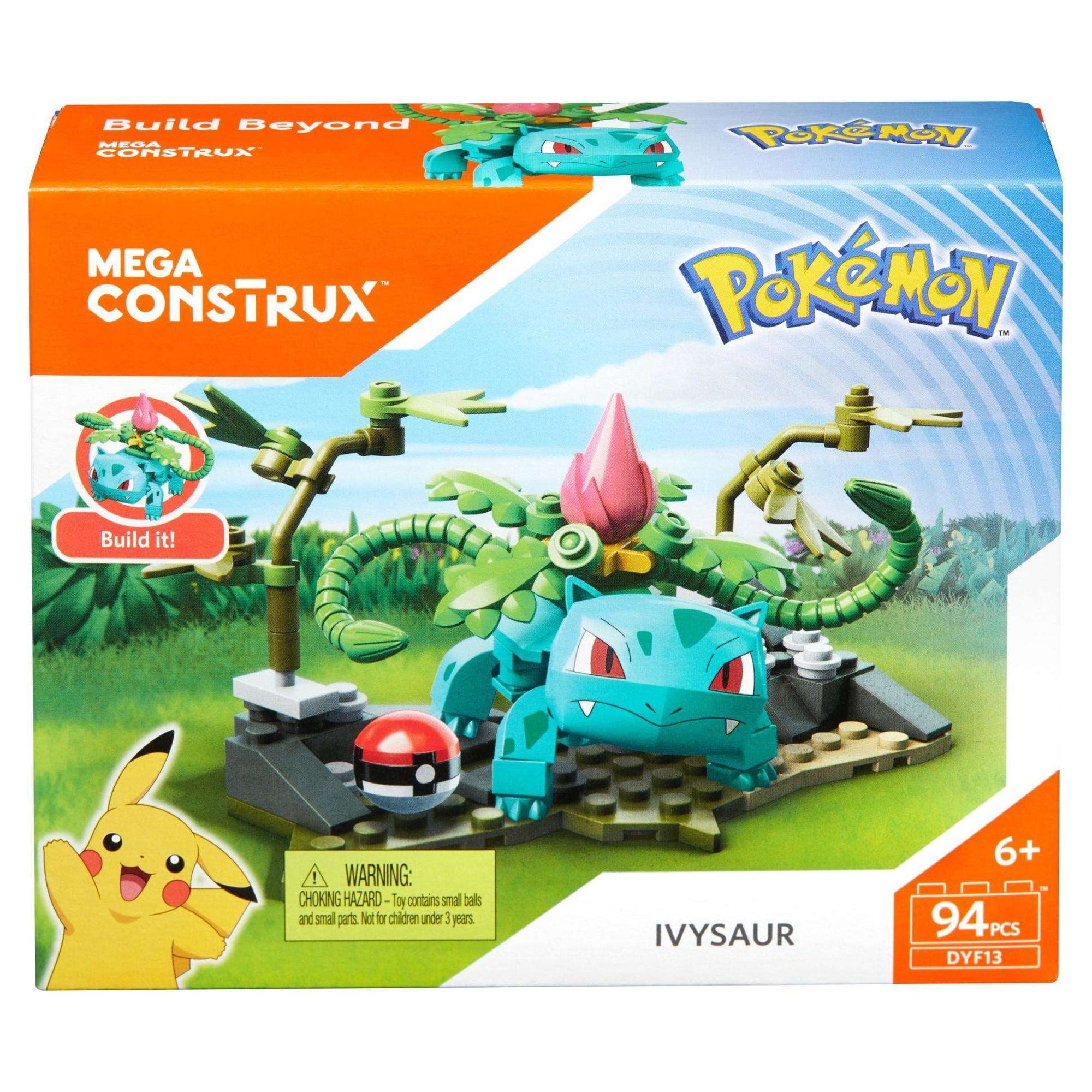 Mega Construx Pokemon Ivysaur interlocking Block Building Set - Walmart.com