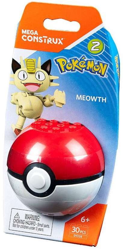 Mega Construx Pokemon Meowth Buildable Figure - Walmart.com