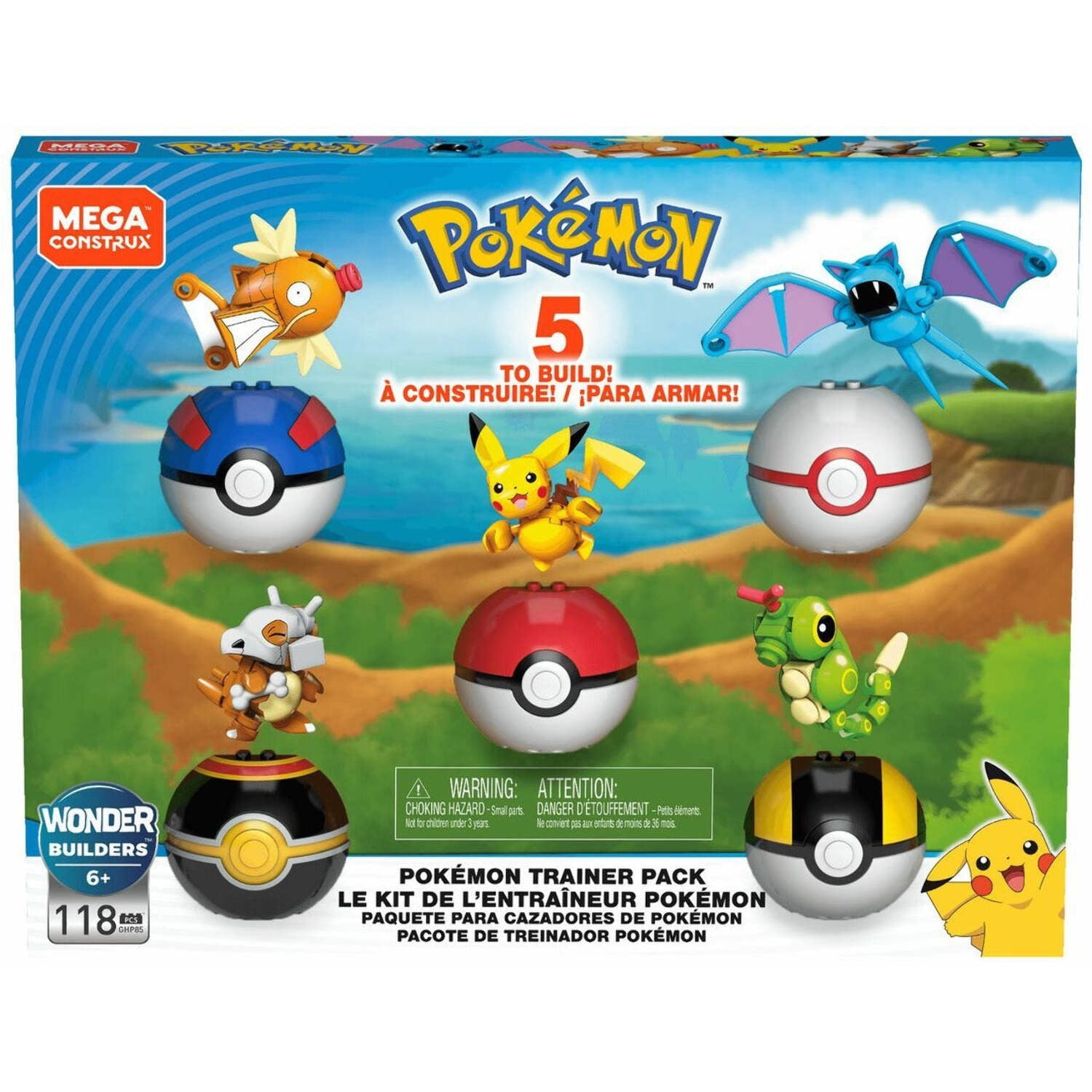 Mega Construx Pokemon Poke Ball Pack Building Set - Walmart.com