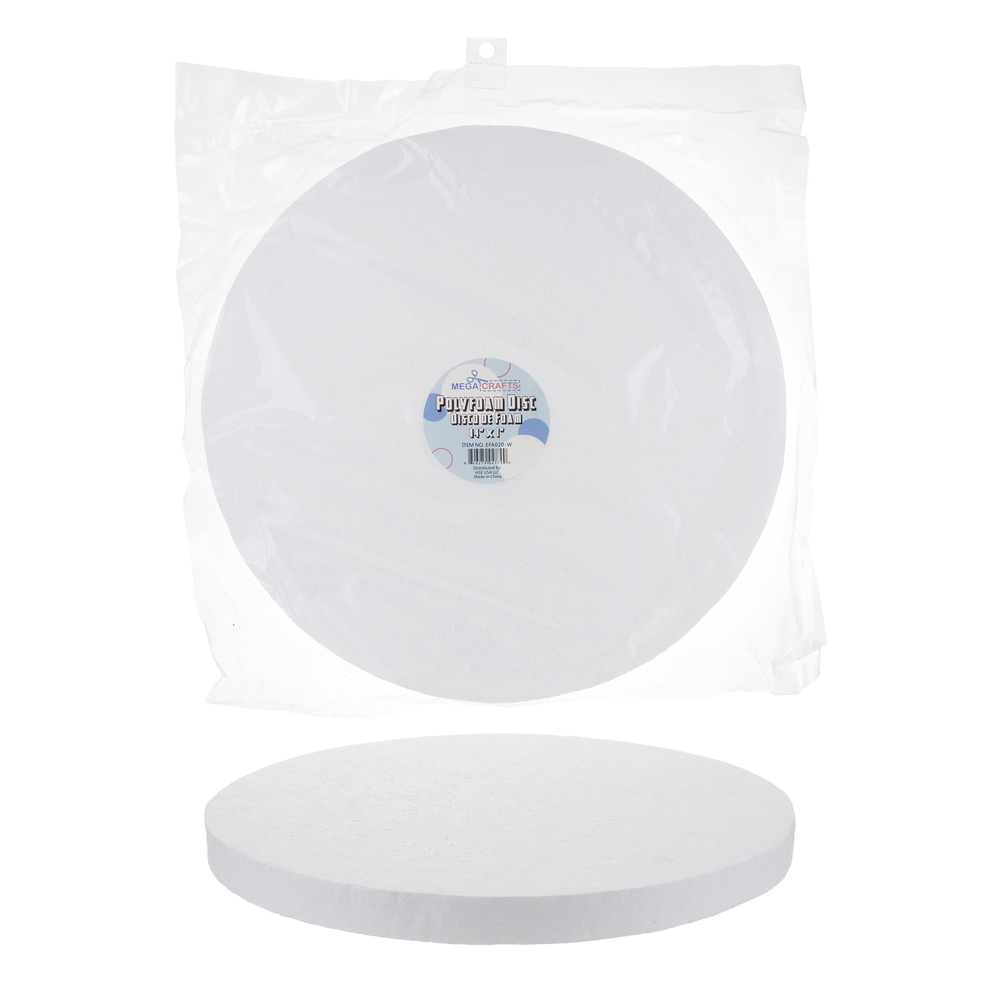 Mega Crafts - Large 14'' Styrofoam Disk for Arts & Crafts, School ...