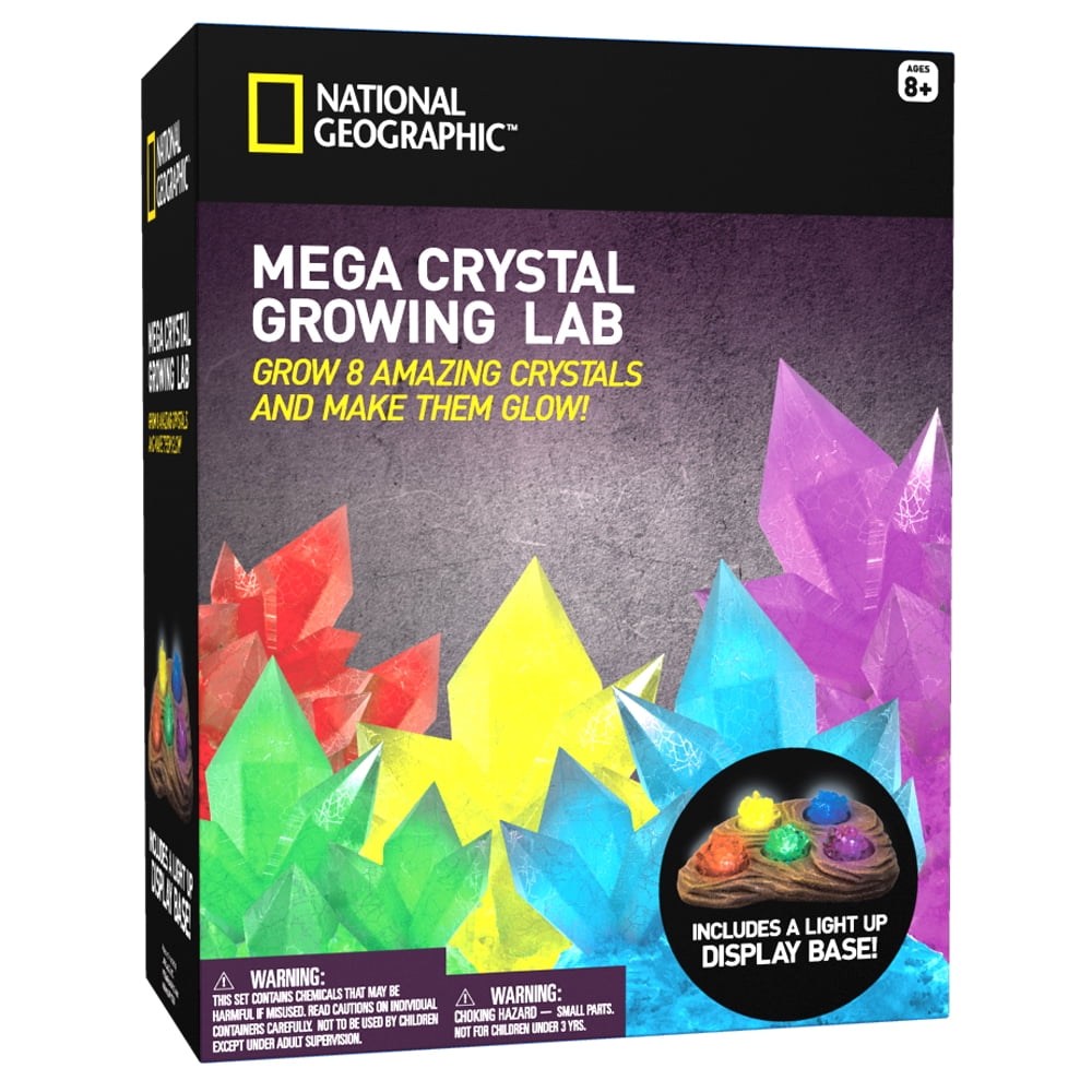 Mega Crystal Growing Lab – 8 Colors to Grow with Night Light Display ...