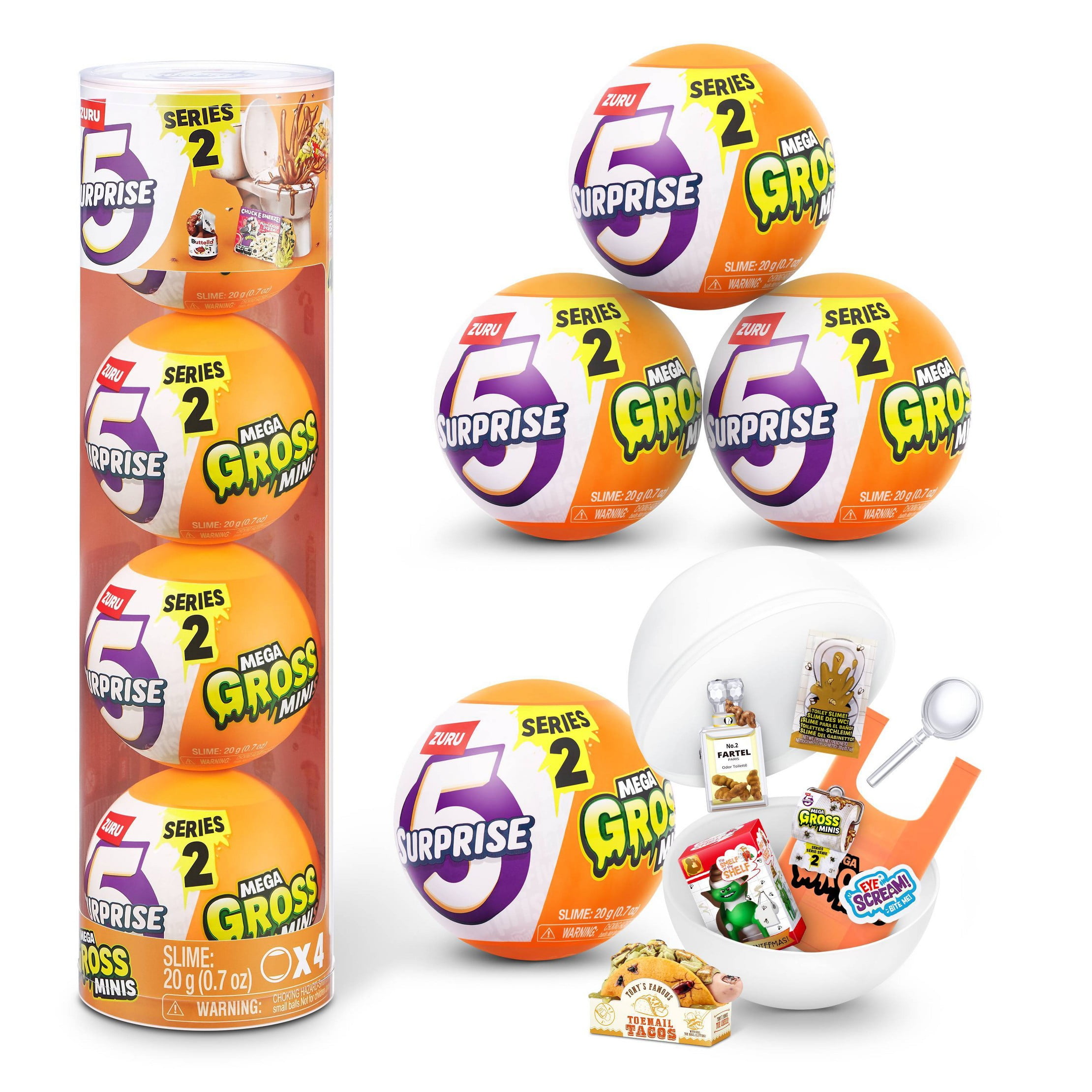 Mega Gross Mini Figure Capsules - 4pk - Walmart.com